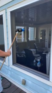Sunroom Vinyl Window Cleaning | EZE Breeze Window Cleaning | Charlotte NC